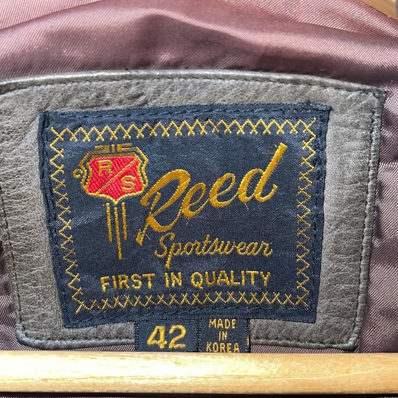 Vintage | Jackets & Coats | Vintage Reed Sportswear Leather Jacket ...